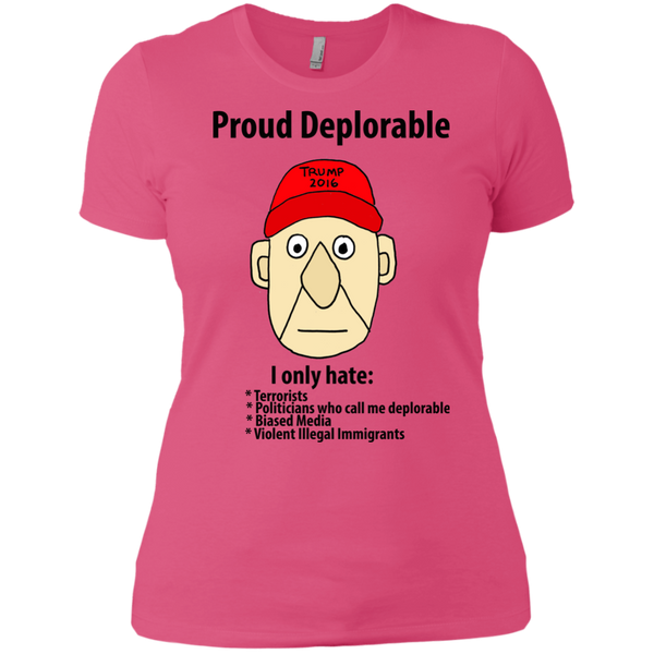 funny proud deplorable political cartoon sweatshirt T-Shirt Next Level ...